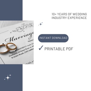 Wedding Officiant Checklist and Wedding Ceremony Planner for Celebrant ...