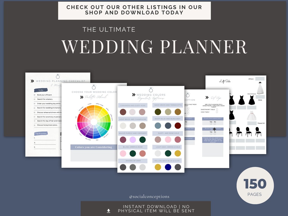 Wedding Officiant Checklist and Wedding Ceremony Planner for Celebrant ...