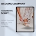 Handfasting Wedding Ceremony Script for Officiant or Couple Customize ...