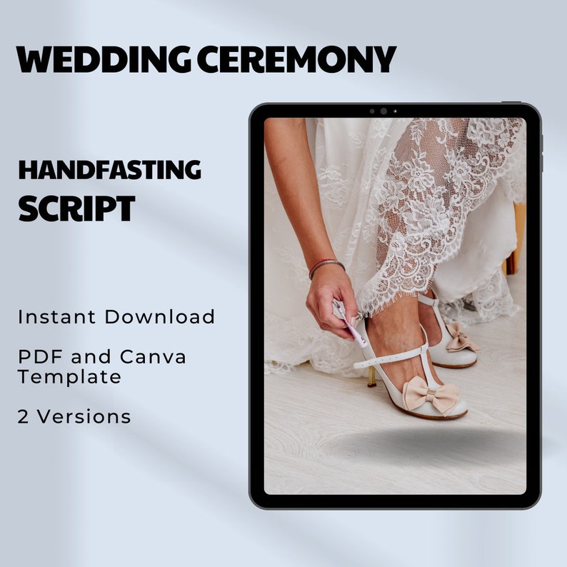 Handfasting Wedding Ceremony Script for Officiant or Couple Customize ...