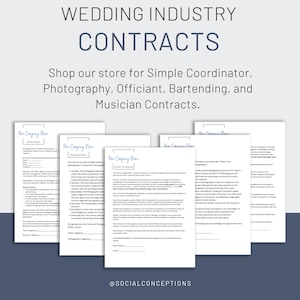 Bartending Business Templates Bartending Contract and Invoice for ...