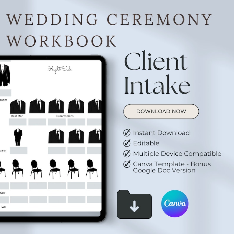 Wedding Officiant Binder Templates, Ceremony Order, Unity Ceremony ...