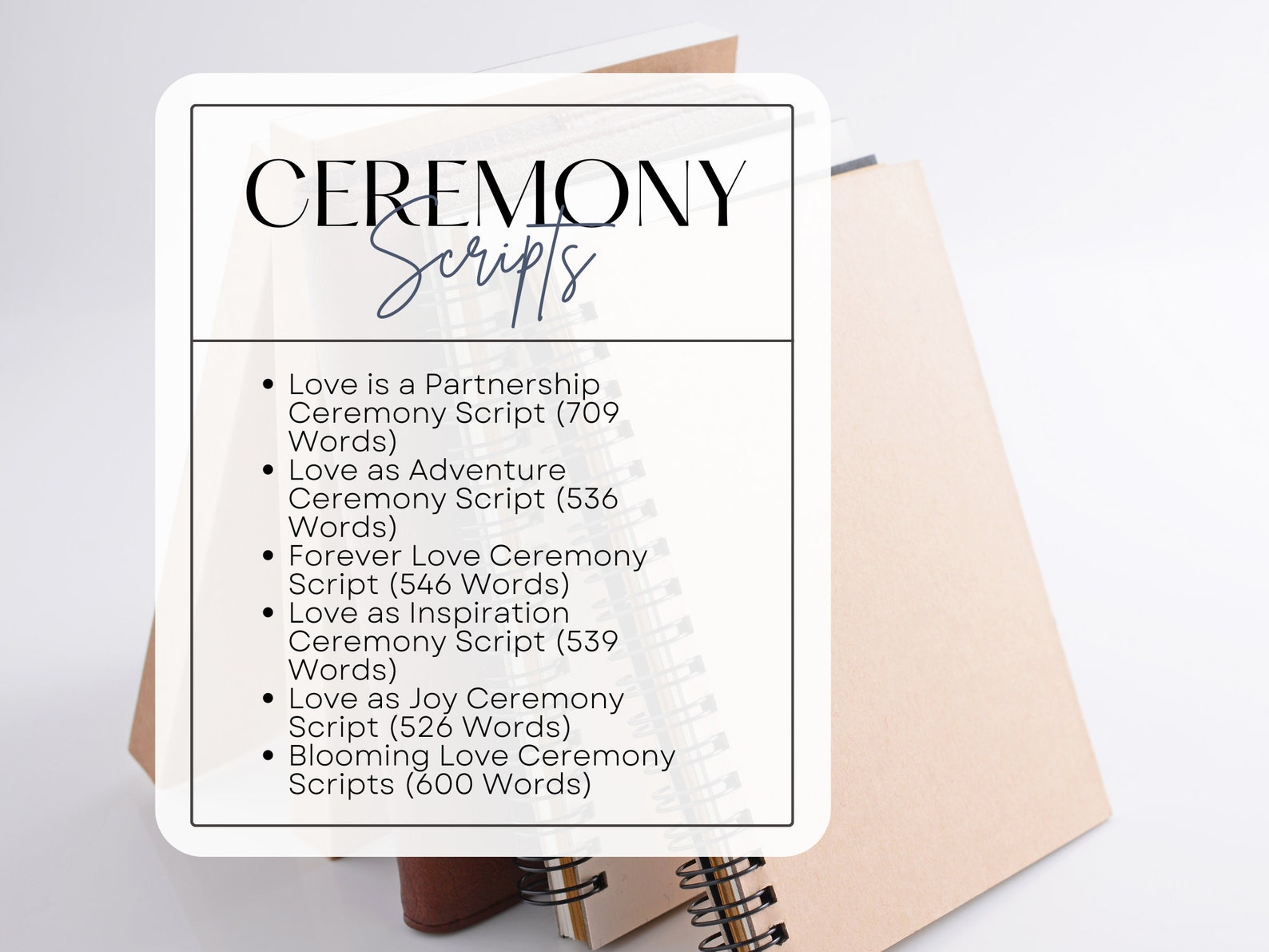 Bundle of Professional Ceremony Scripts Customize Your Wedding Vows for ...