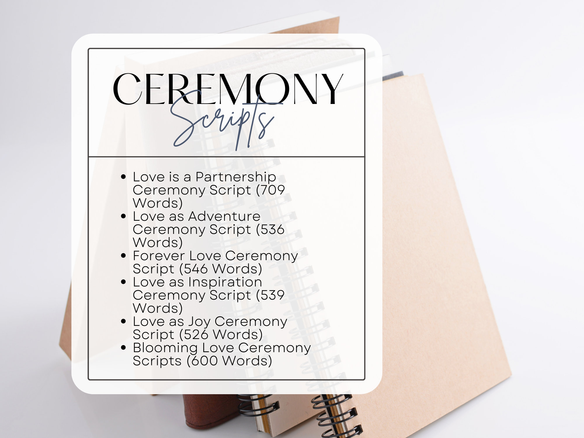 Bundle of Professional Ceremony Scripts Customize Your Wedding Vows for ...