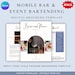 Mobile Bar Business Plan Canva Template Event Bartending Marketing ...