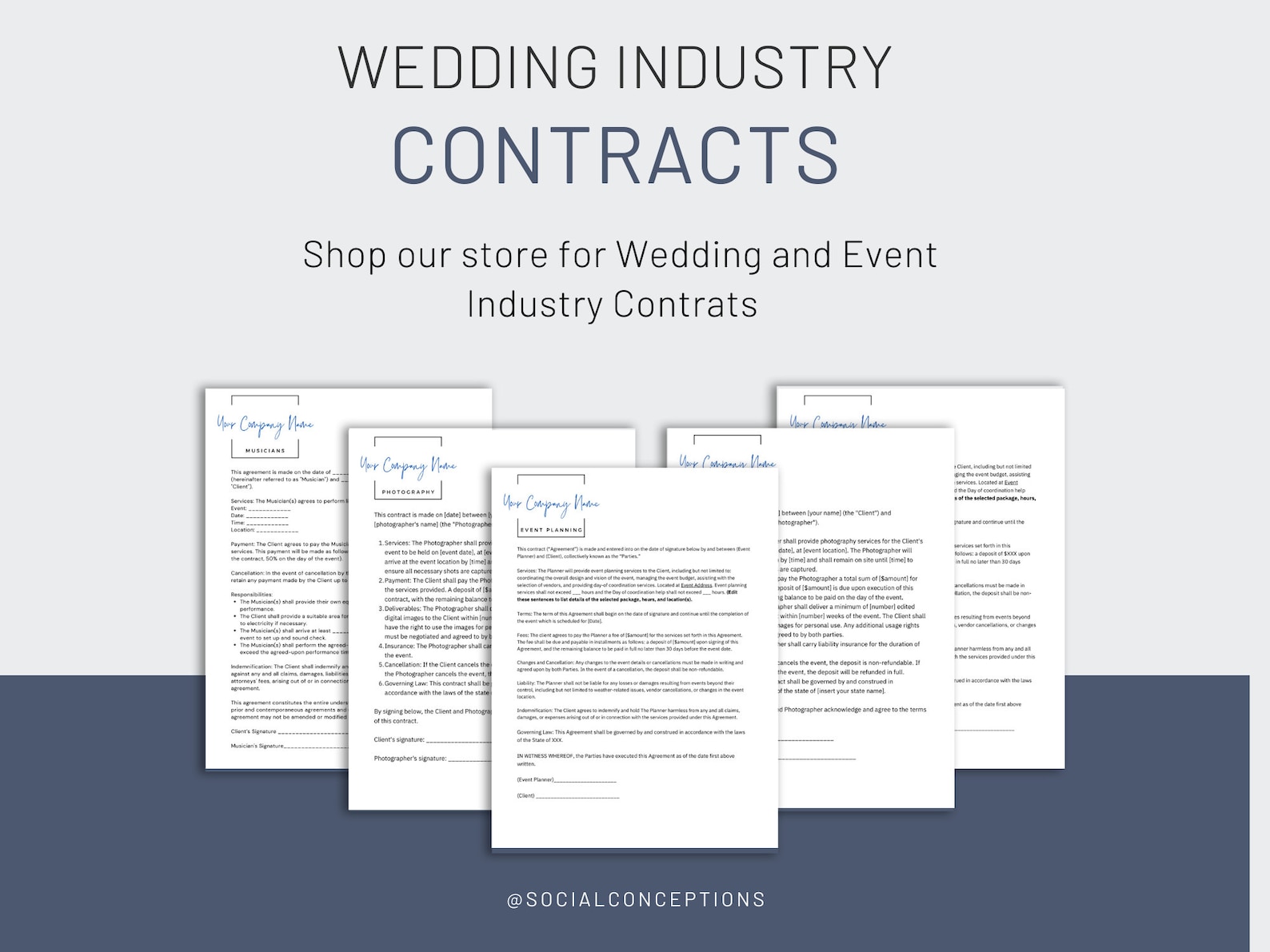 Wedding and Event Venue Contract Customizable Contract Template and ...