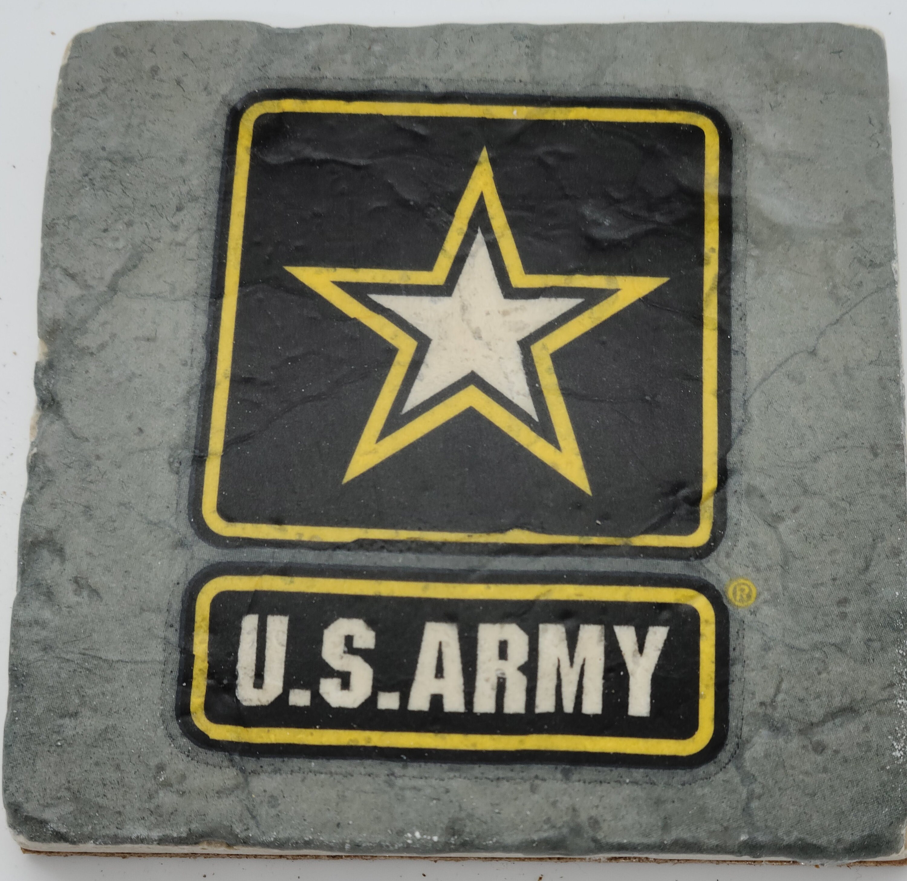 Army Coasters US Army Military Coasters Christmas Gift Travertine Stone ...