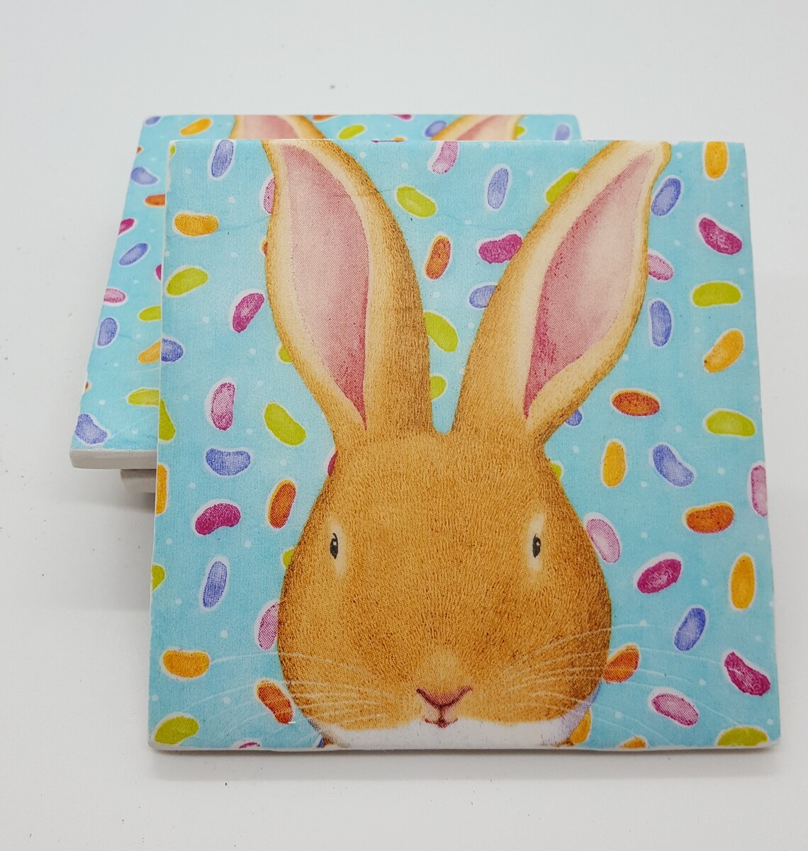 Easter Bunny Coasters Easter Tile Coasters Ceramic Tile Coasters Easter ...