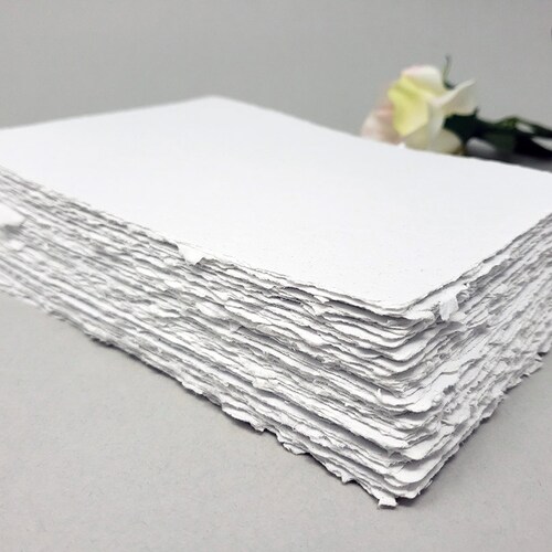 10 Sheets 4x5 Inch Handmade Paper Recycled Paper Eco | Etsy