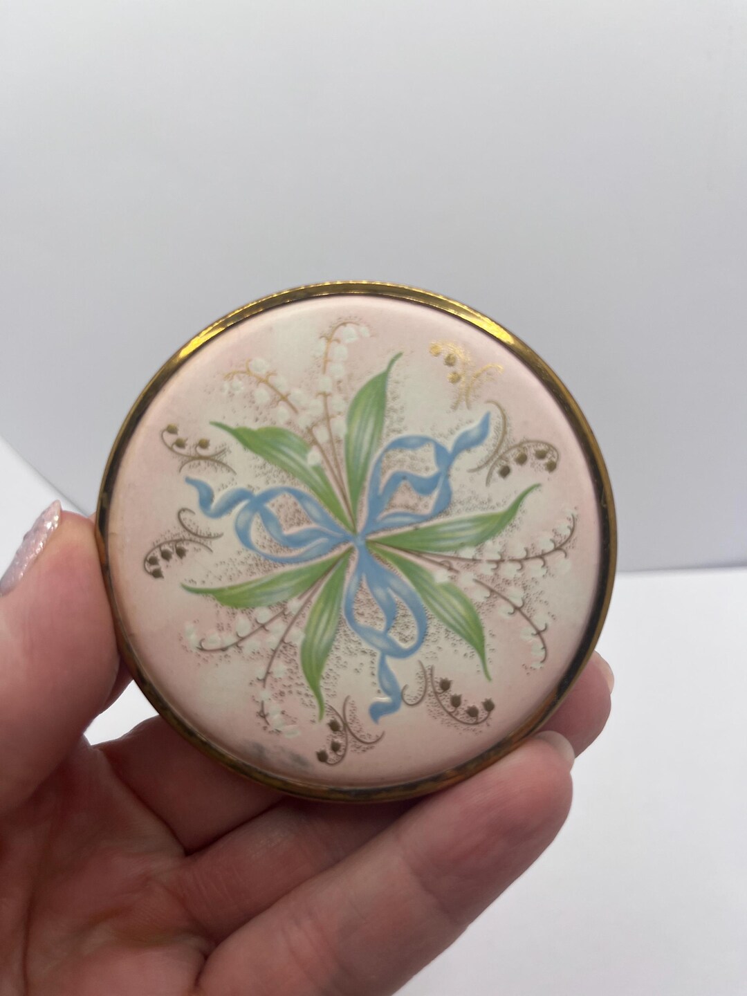 Vintage Coty Powder Compact, 1950s, Featuring a 'muguet Des Bois' (lily ...