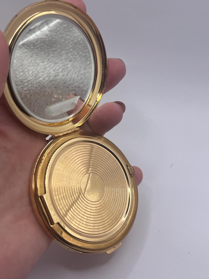 Vintage Stratton Slim Convertible Diamond Cut Gilt Powder Compact - Etsy UK
