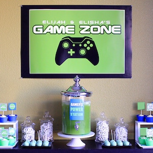 Video Game Themed Party - Personalized Welcome Sign - You Print - JPEG ...