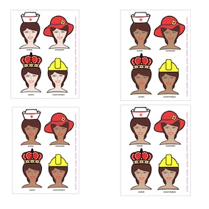 Printable Mother's Day Hats off to Mom - Mom Wears Many Hats - 4 Sets ...