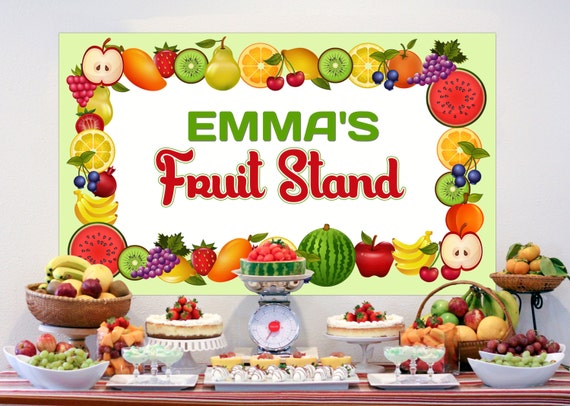 Tutti Frutti / Fruit Themed Party Backdrop - Printable Digital File ...