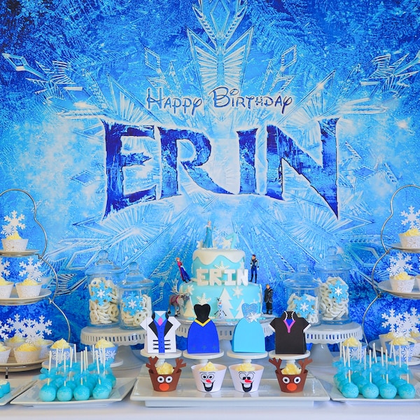 Frozen Backdrop - Etsy