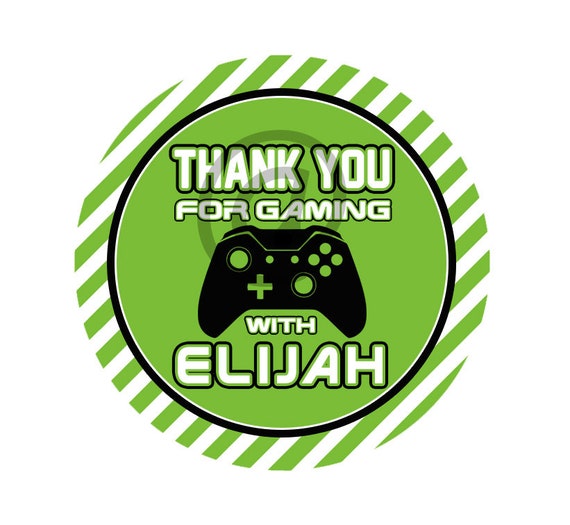 Personalized Favor Tags for Video Game Themed Party - 2inch - JPEG and ...