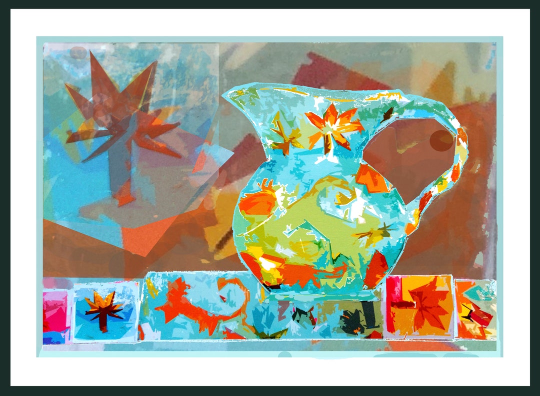 Abstract Jug Print - Etsy