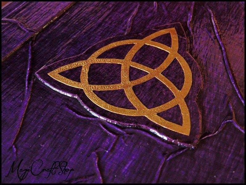 Book of Shadows Triquetra Different Colors - VIOLET Color - SMALL A6 ...