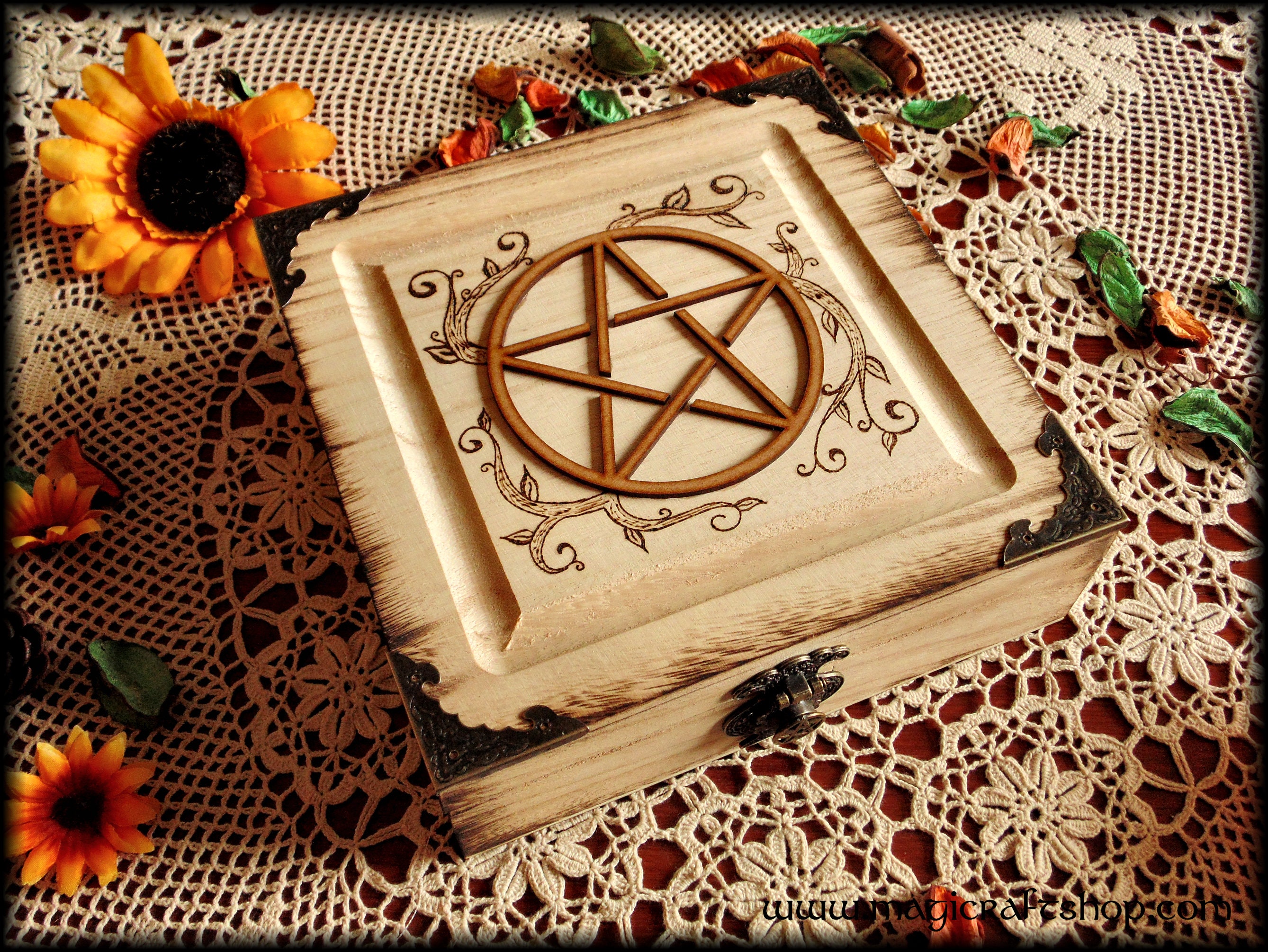 Pentacle WITCH BOX for Your Magical Instruments Totally | Etsy