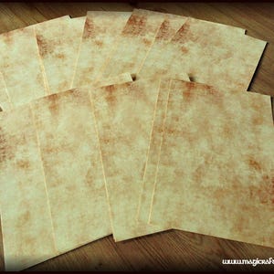 Parchment Pages HD Printed - A4 Size in Two Different Kind of Paper: 80 ...