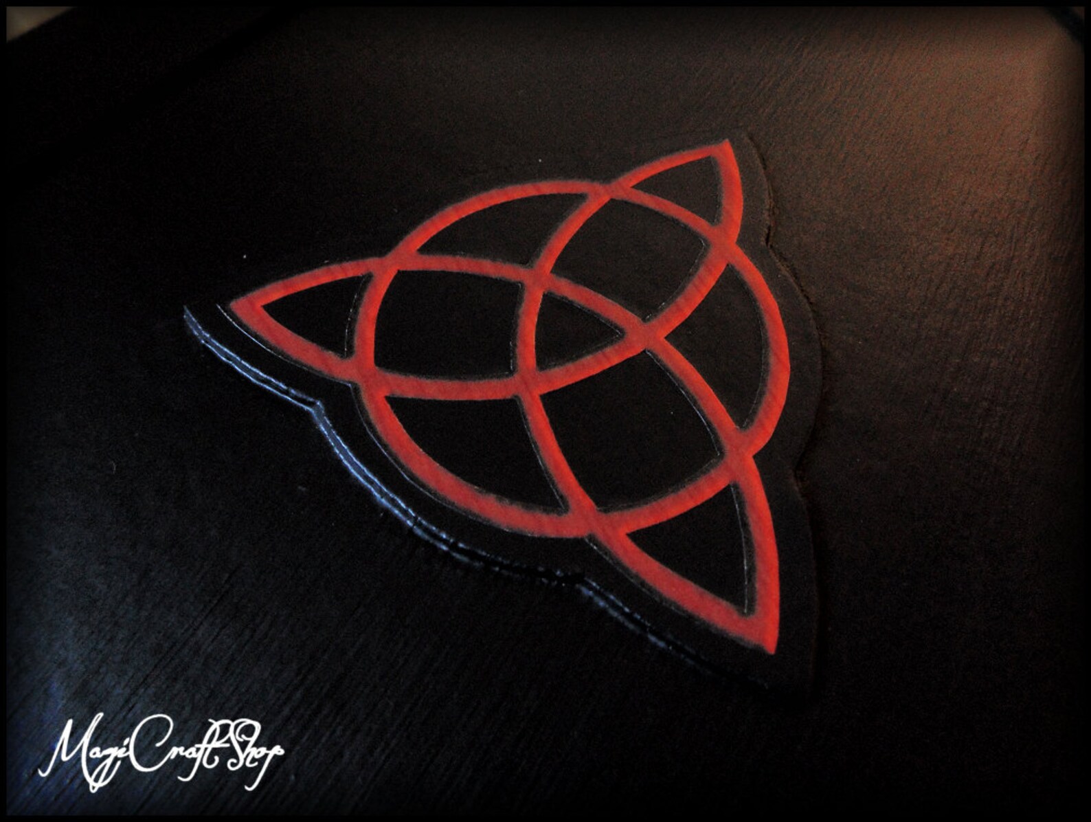 Book of Shadows CHARMED DARK With Triquetra Symbol BIG Size - Etsy
