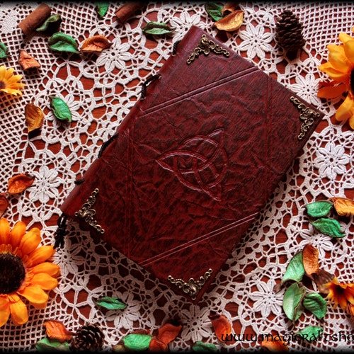Book of Shadows TRIQUETRA With LOCK Wicca Diary Different - Etsy