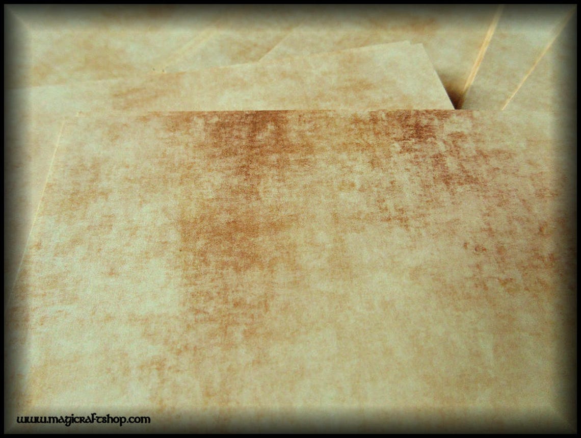 Parchment pages HD printed A4 size in two different kind of | Etsy
