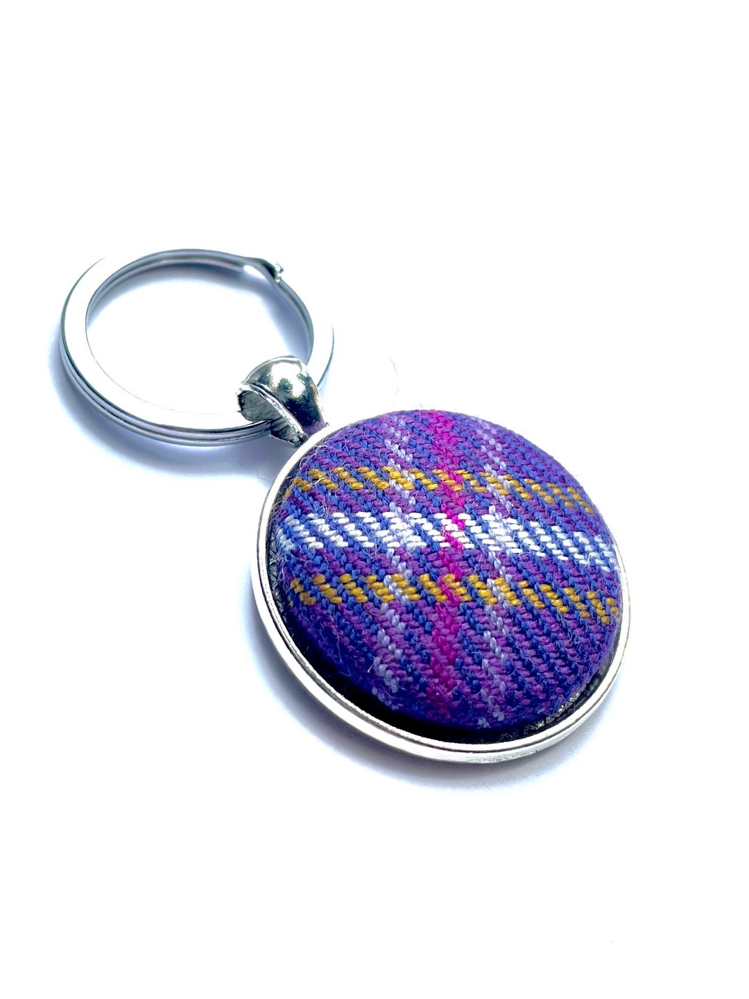 Tartan Keychain Key Ring - Etsy