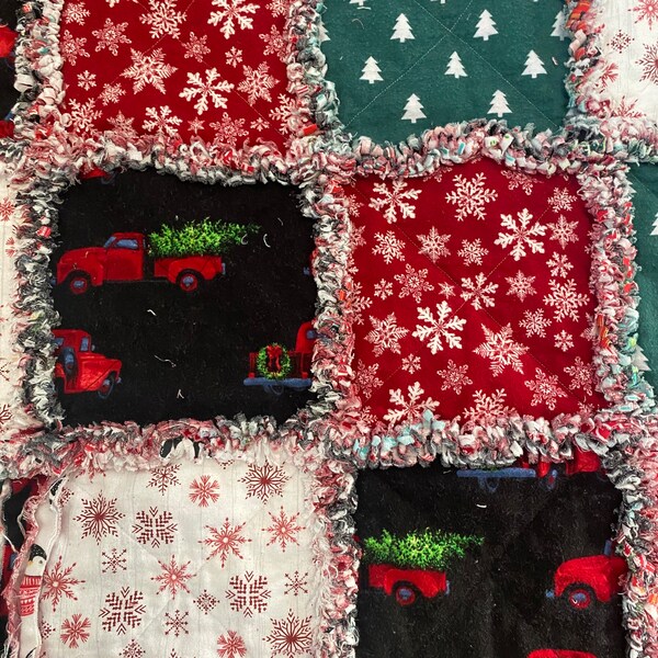 Christmas Tree Rag Quilt Pattern - Etsy