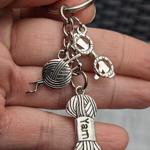 Keychain - Knitting Crocheting Keychain - Etsy