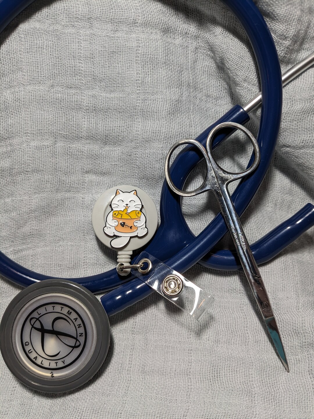 Cat Badge Reel - Fun Badge Reel - Cute Badge Reel Belt Clip - Etsy