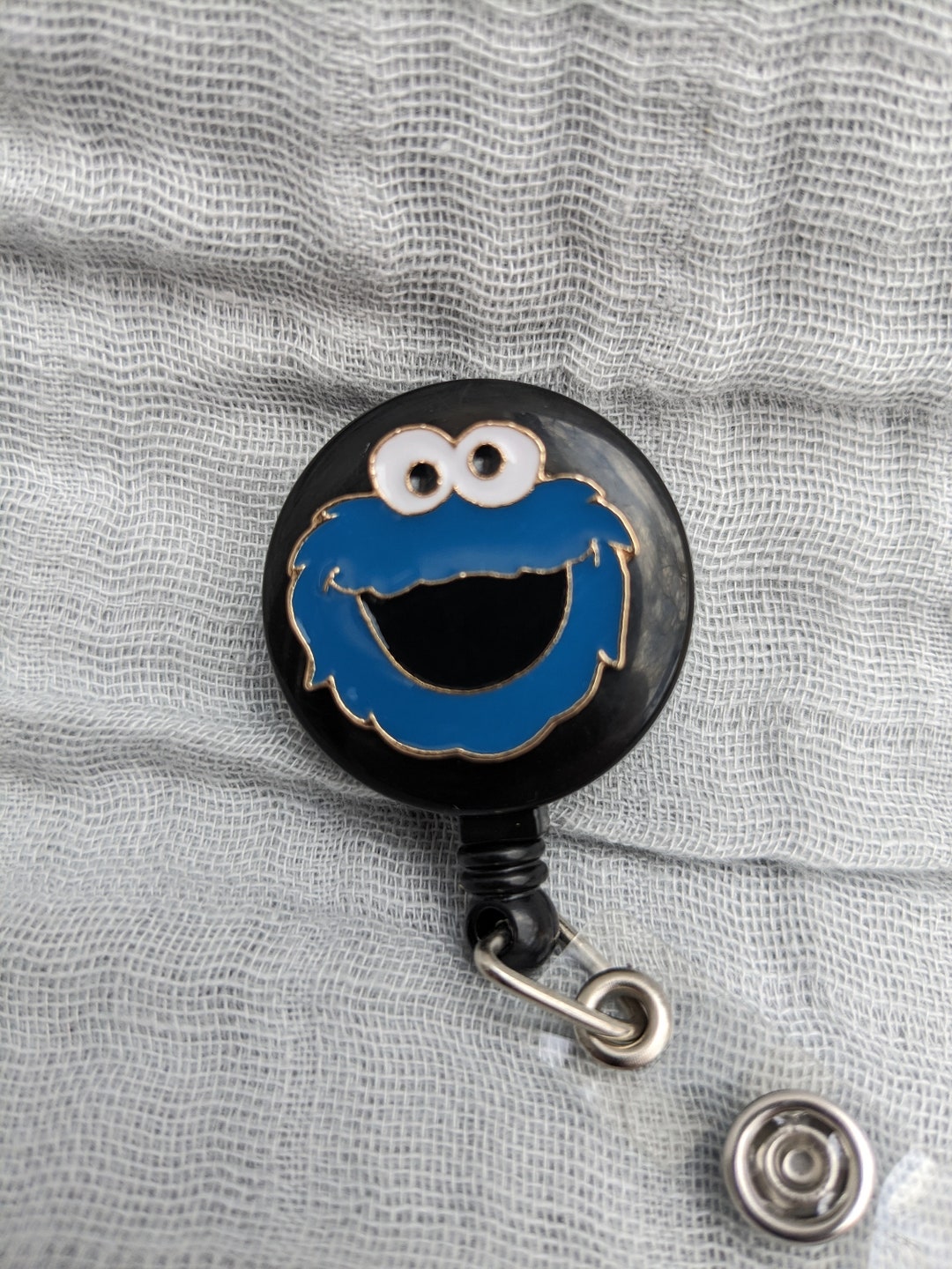 Cookie Monster Badge Reel Cute Badge Reel - Etsy