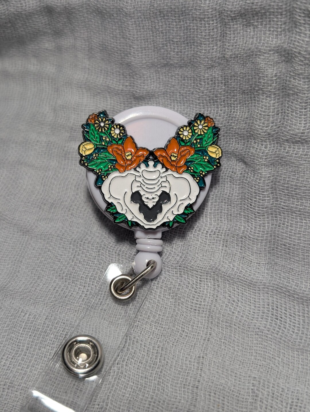 Pelvis Badge Reel Pelvic Health Badge Reel Alligator Clip - Etsy