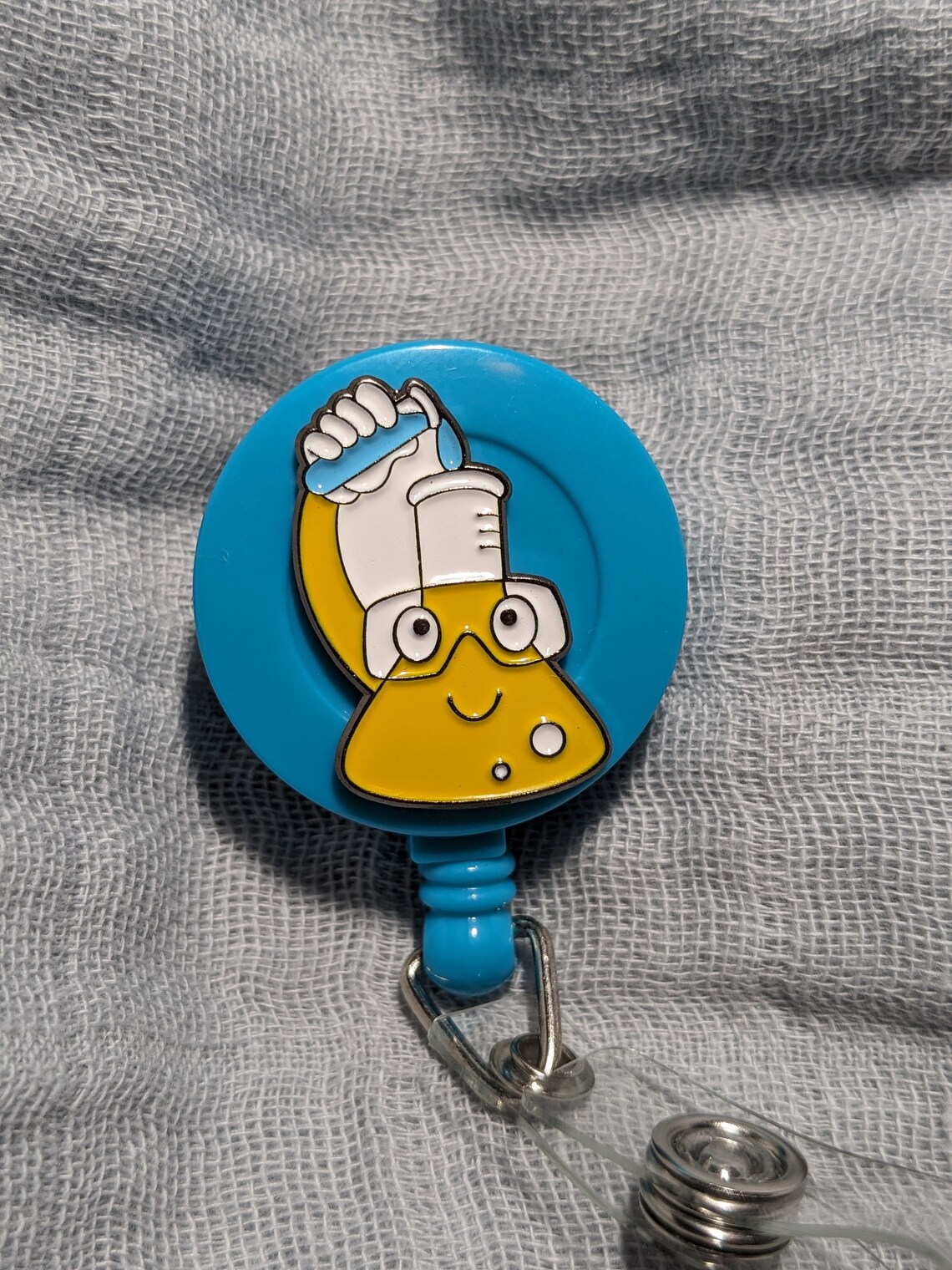 Lab Beaker Badge Reel Alligator Clip - Etsy