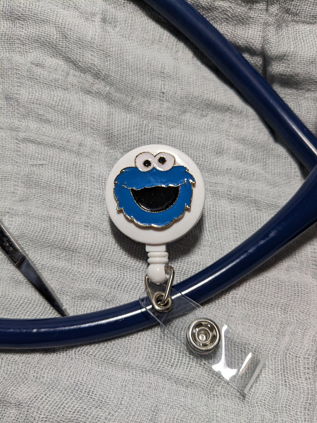 Cookie Monster Badge Reel Cute Badge Reel - Etsy
