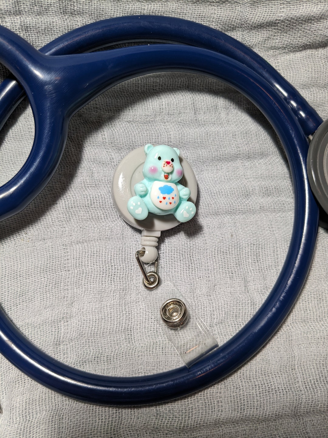 Care Bears Badge Reel - Grumpy Bear Badge Reel Belt Clip - Etsy