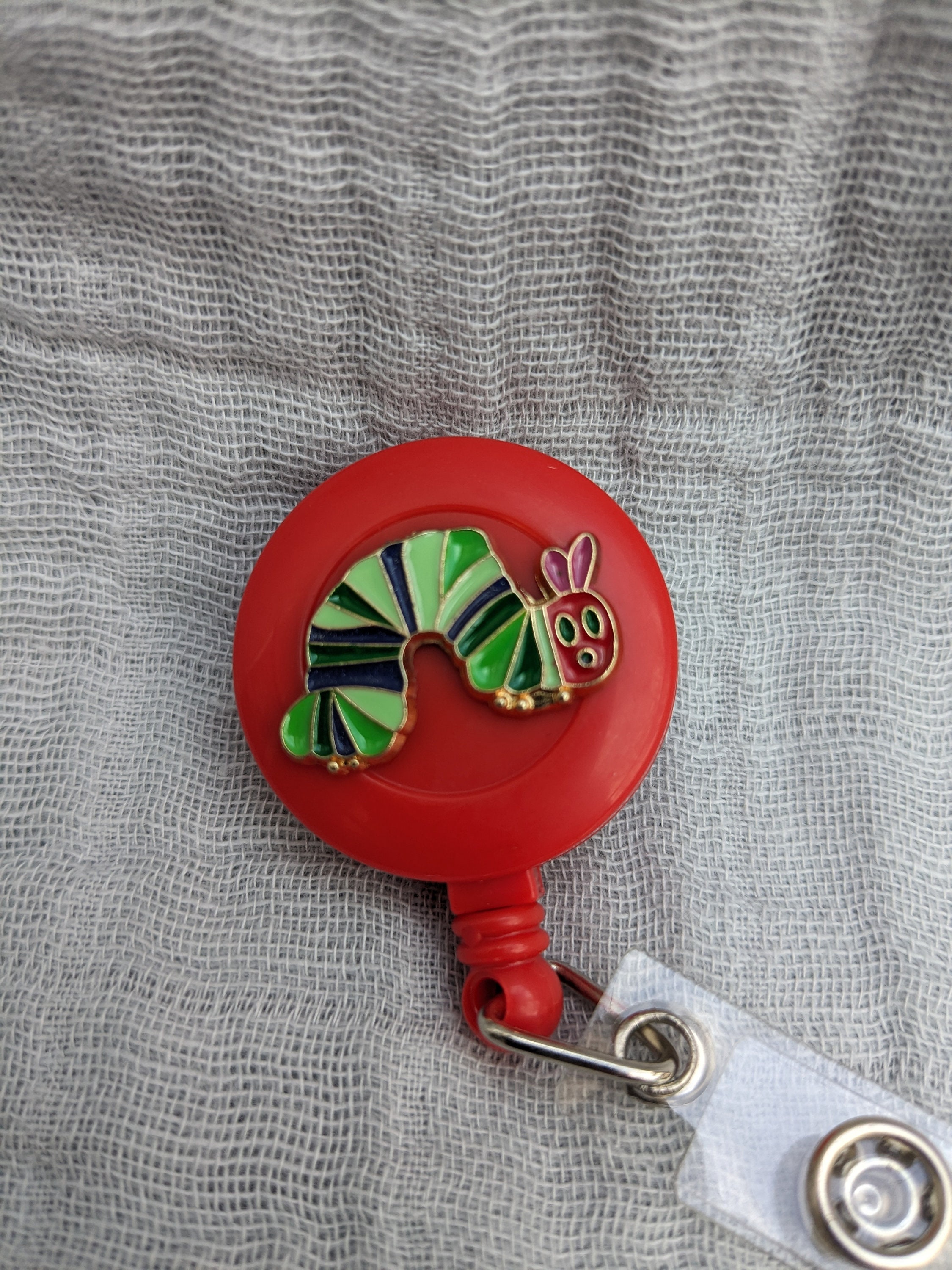 The Very Hungry Caterpillar Badge Reel Eric Carle Badge Reel - Etsy