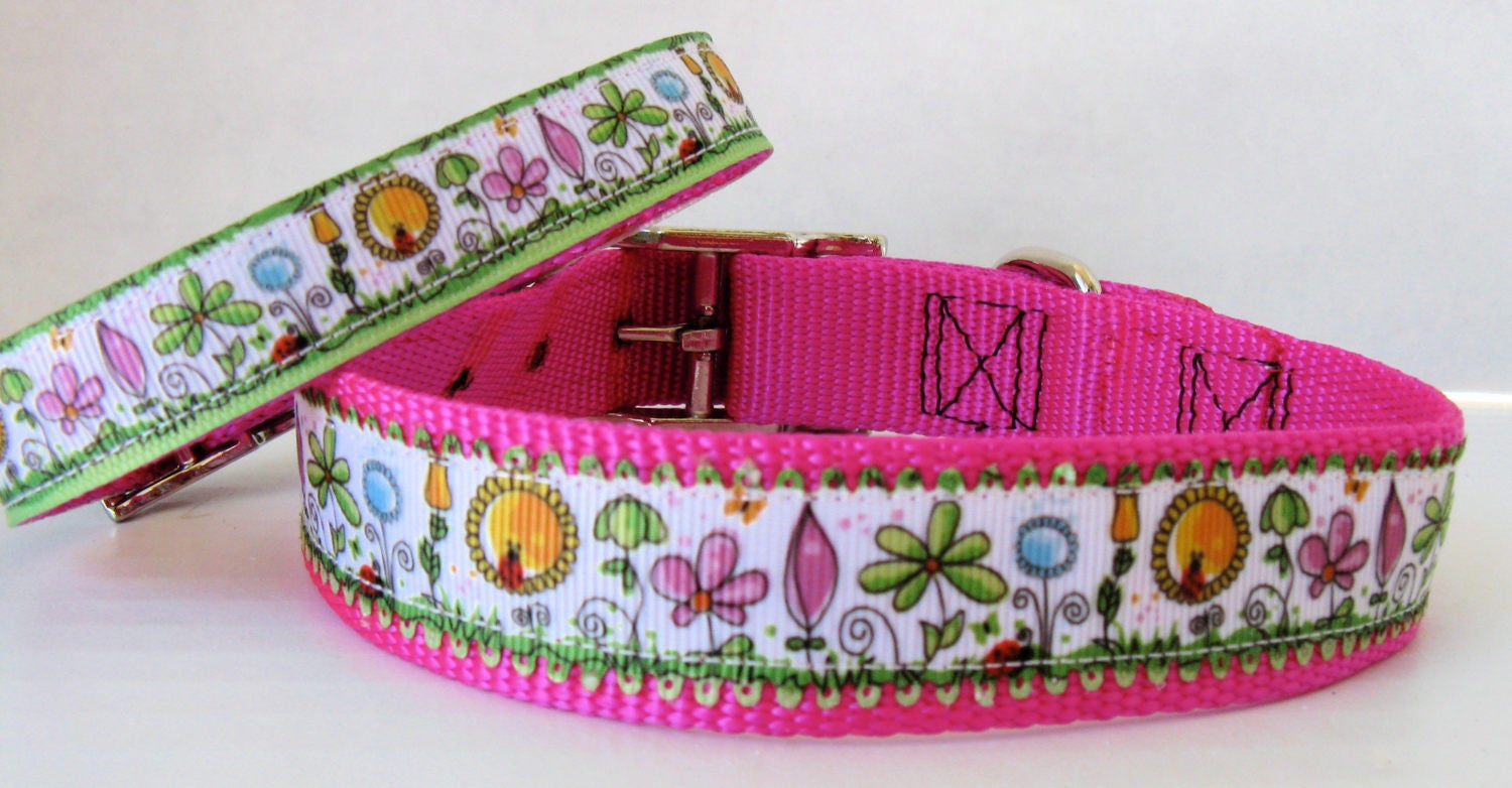 Floral Dog Collars Spring Collars Spring Flowers Dogwood | Etsy