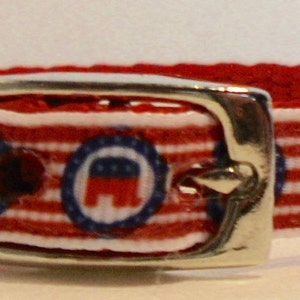 Democrat or Republican Cat and Dog Collars-red,white & Blue-the WHITE ...