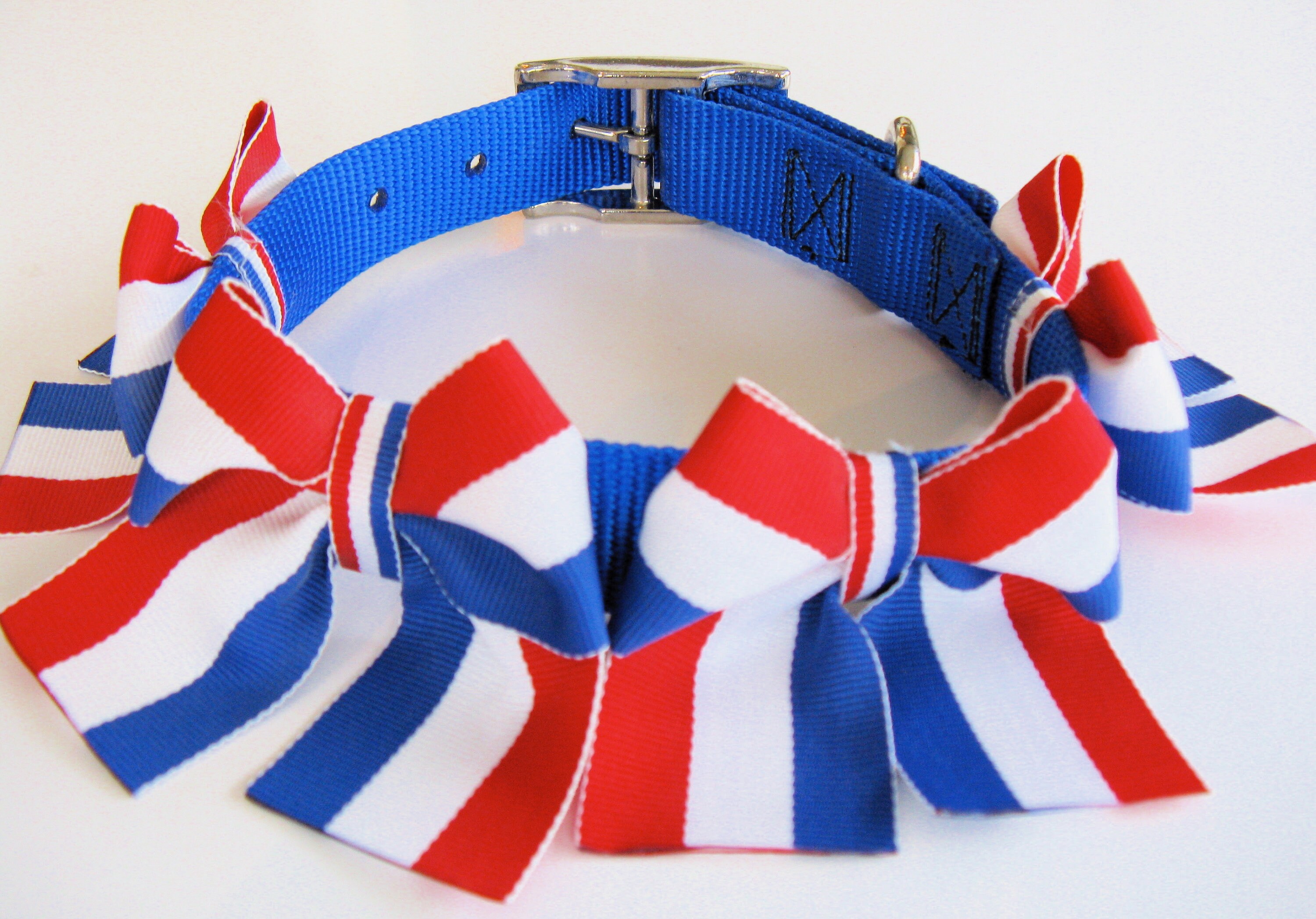Independence/Patriotic Large Bow Collar-American Flag | Etsy