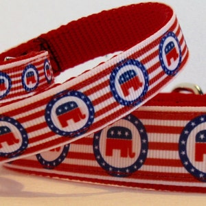 Democrat or Republican Cat and Dog Collars-red,white & Blue-the WHITE ...