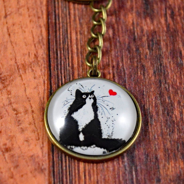 Cat Key Chain - Etsy