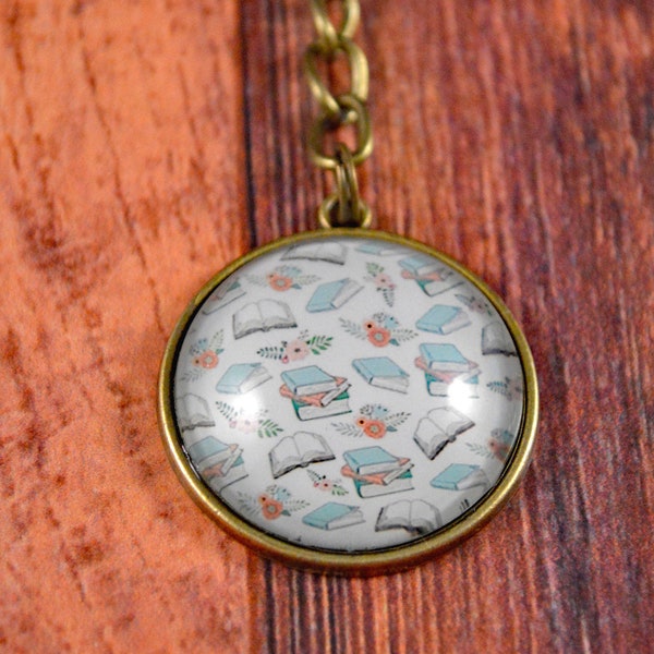Book Key Chain - Etsy