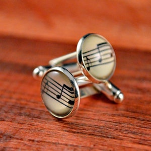 Music Cuff Links, Musical Cuff Links, Music Note Cuff Links, Music ...