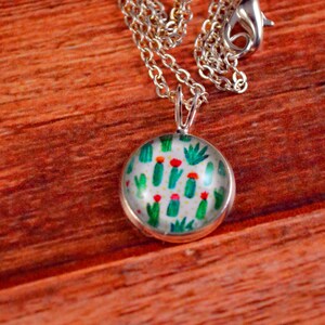 Cactus Jewelry, Cactus Necklace, Succulent Jewelry, Succulent Necklace ...