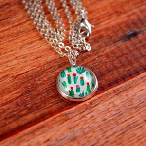 Cactus Jewelry, Cactus Necklace, Succulent Jewelry, Succulent Necklace ...