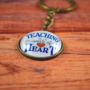 Teacher Gift, Teacher Key Chain, Teacher Key Ring, Teaching Gift ...