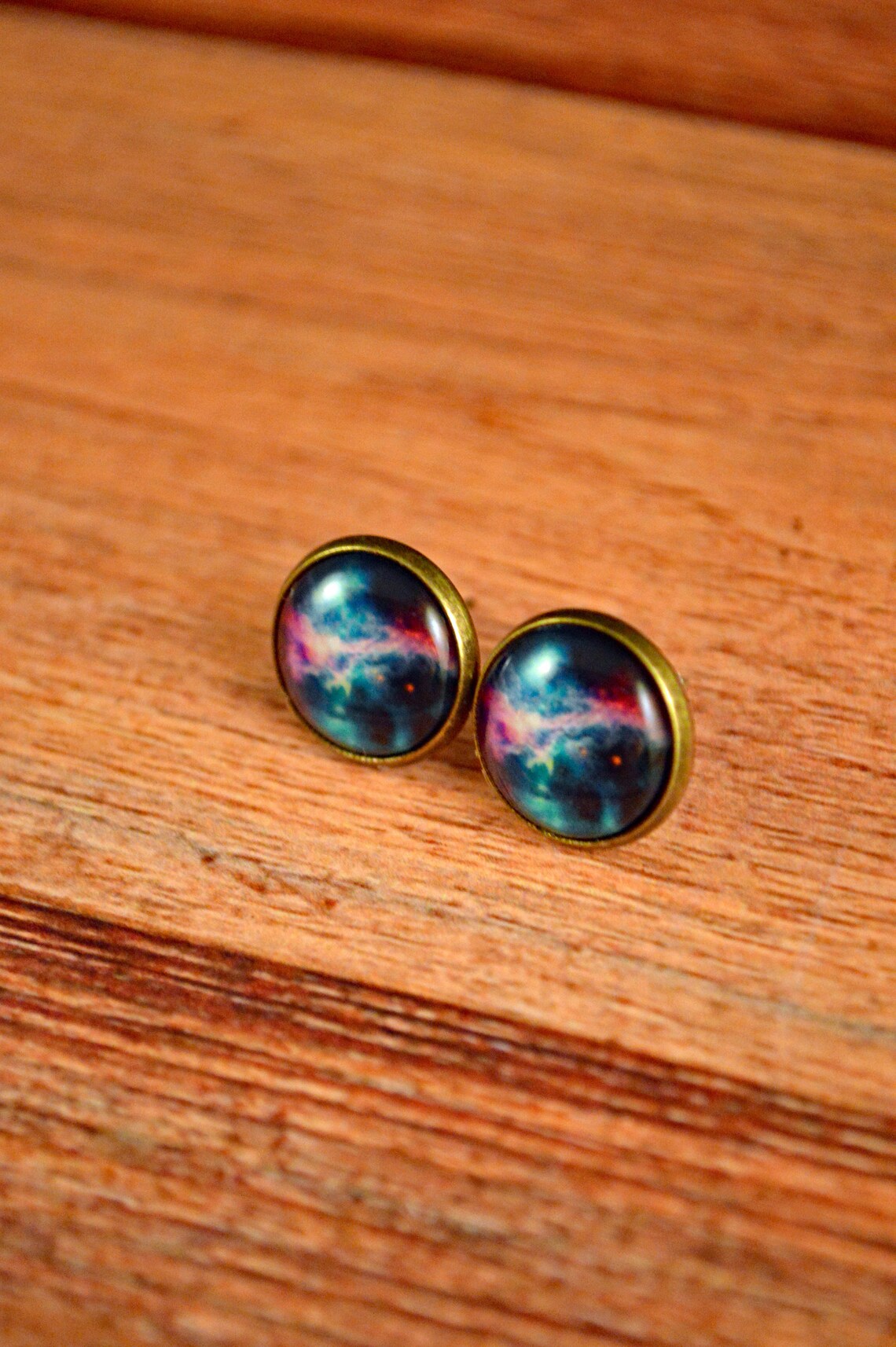 Nebula Stud Earrings Nebula Jewelry Nebula Earrings Space - Etsy