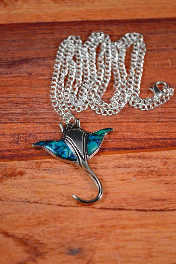 Manta Ray Pendant Manta Ray Jewelry Manta Ray Gift Stingray - Etsy