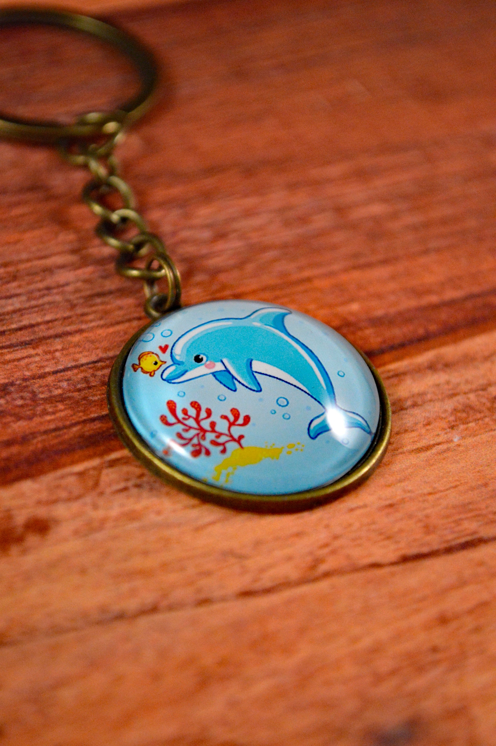 Dolphin Key Chain Dolphin Key Ring Dolphin Gift Dolphin - Etsy